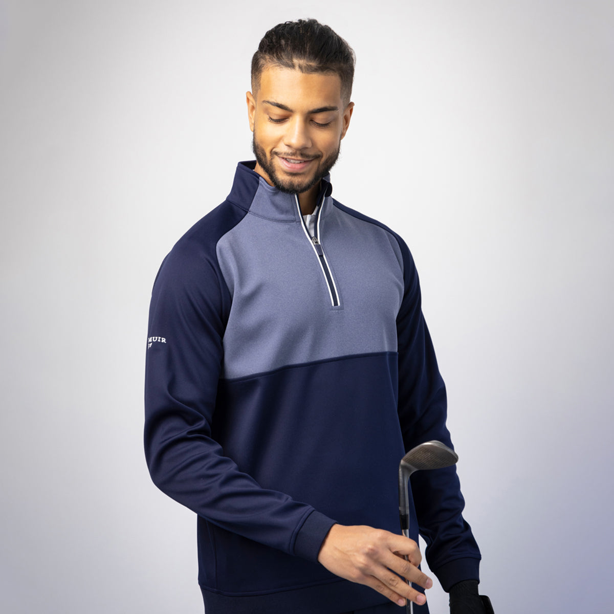 Glenmuir Mens Wind Resistant Mid-Layer with Water Repellent Finish – GolfGarb